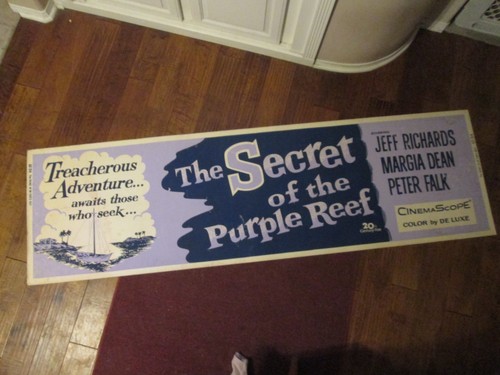 Secret Of The Purple Reef - 1960 Movie Banner Poster - Falk | eBay