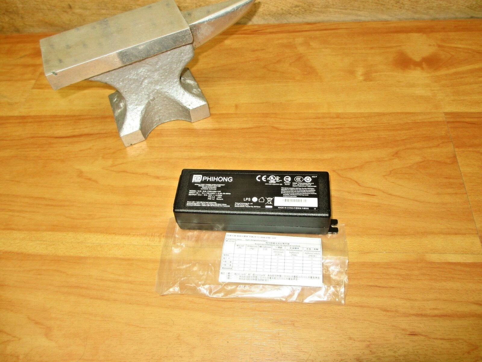 Phihong POEA30U-1AT *NEW* Power over Ethernet Power Supply 56VDC Output ...