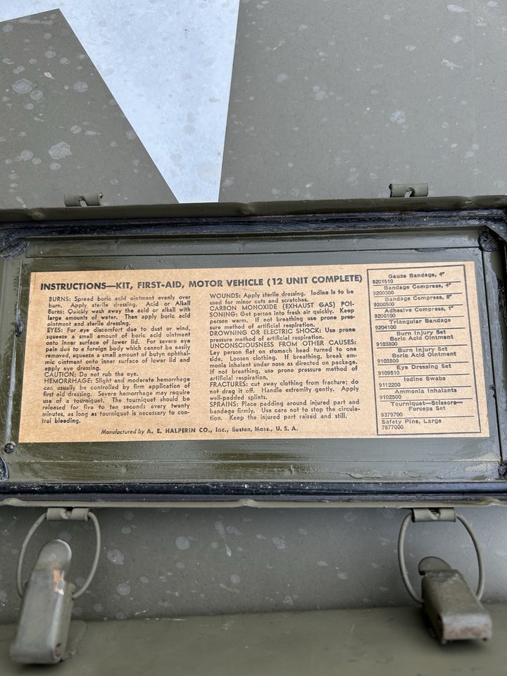 WW2 U.S. Army First Aid Kit Jeep mb GPW original Ford Willys | eBay