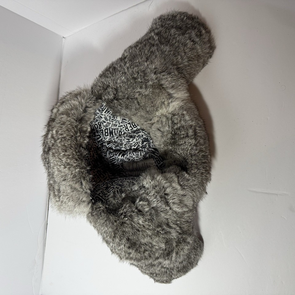Mad Bomber Rabbit Fur Trapper Hat Cap Mens Large Outdoor Winter Hunting ...