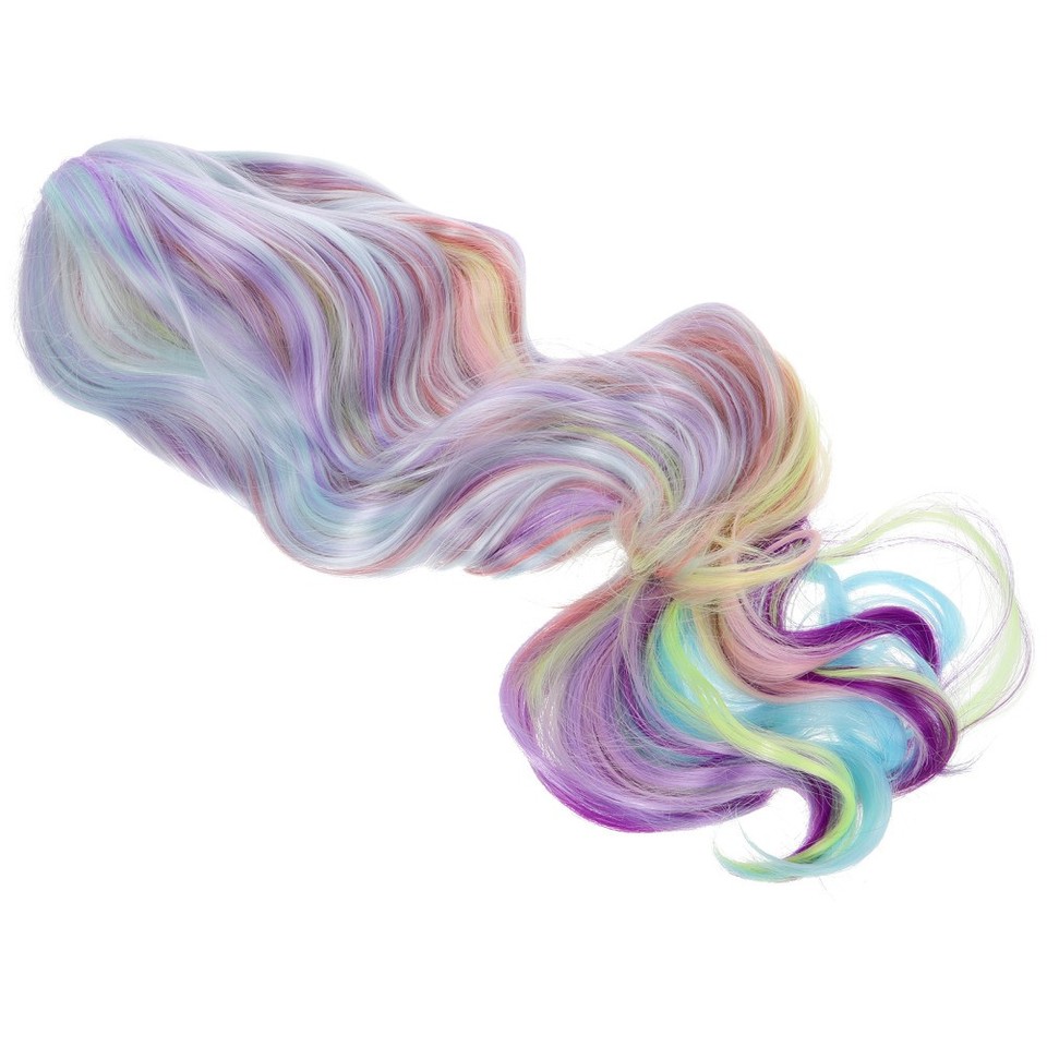 Halloween Wig Long Wave Curly Hair Makeup Prop for Festival Ball Party ...