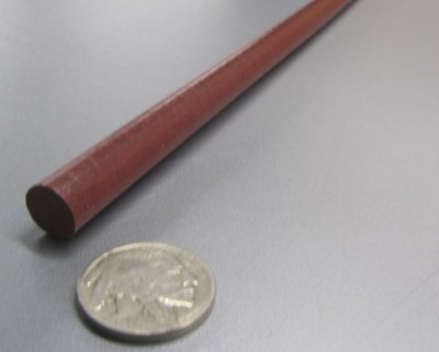 PTFE Rulon LR Round Rod, Maroon Tint, 3/8" Diameter x 1 Foot Length | eBay