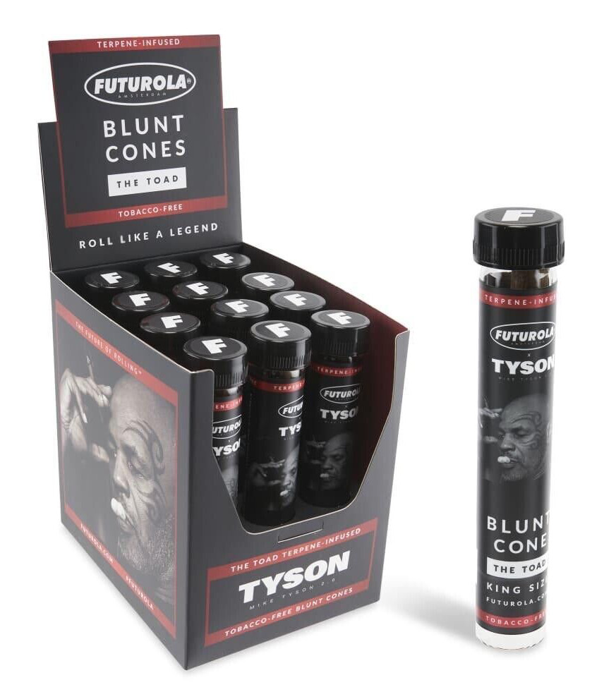 Futurola Blunt Cones The Toad Mike Tyson Pre Rolled Cones | 12 Tubes ...