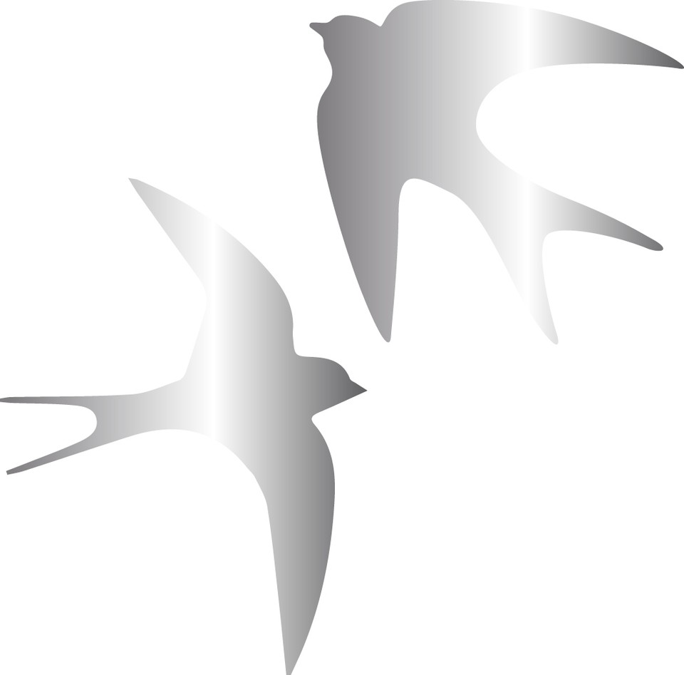 Window Wall Vehicle Display Swallow Bird Silhouette Decal Vinyl Sticker ...