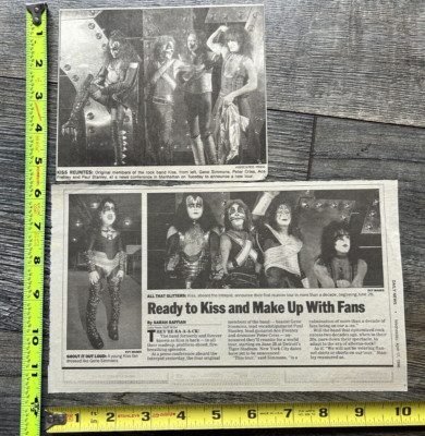 KISS Concert Clipping Reunion Tour Press Conference Intrepid Lot ...
