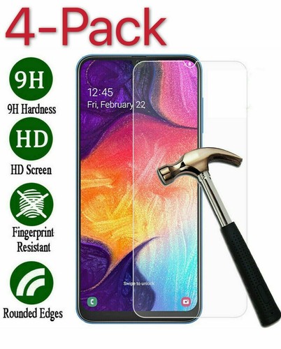 4x Premium Clear Tempered Glass Screen Protector For Samsung Galaxy A20 ...