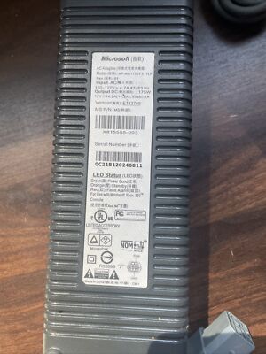 Official Microsoft Xbox 360 Fat Power Supply Cord Brick Adapter ...