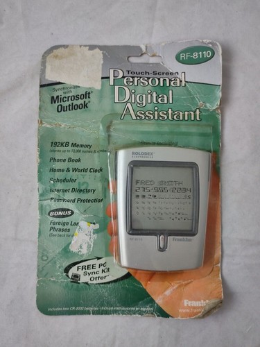 Vintage Touch Screen Personal Digital Organizer NEW Rolodex RF-8110 ...
