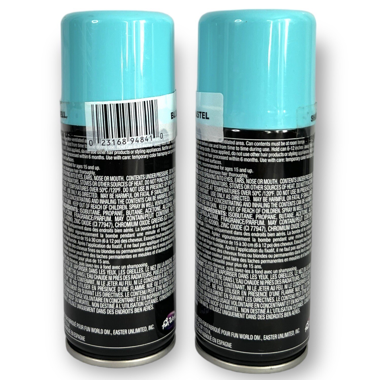 Fun World Temporary Blue Hair Color Spray In Shampoo Out Costume ...