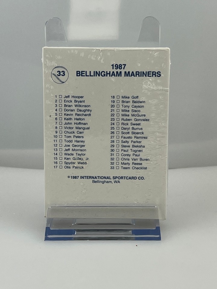 1987 Bellingham Mariners Full pack Factory Sealed | eBay