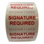 100 x Signature Required Labels 50mm x 25mm WITH EASY TEAR PERFORATIONS ...