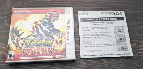 Pokemon Omega Ruby (Nintendo 3DS) Original Case & Manual Only | eBay
