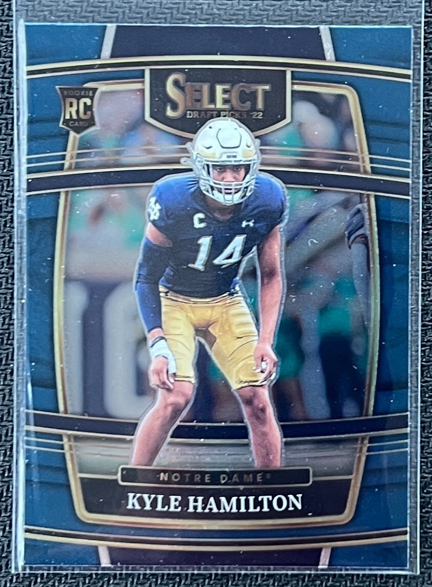 2022 Panini Select Draft Picks BLUE #21 Kyle Hamilton Rookie Card ...