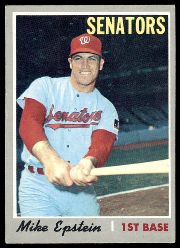 1970 TOPPS MIKE EPSTEIN WASHINGTON SENATORS #235 EX-EXMT | eBay