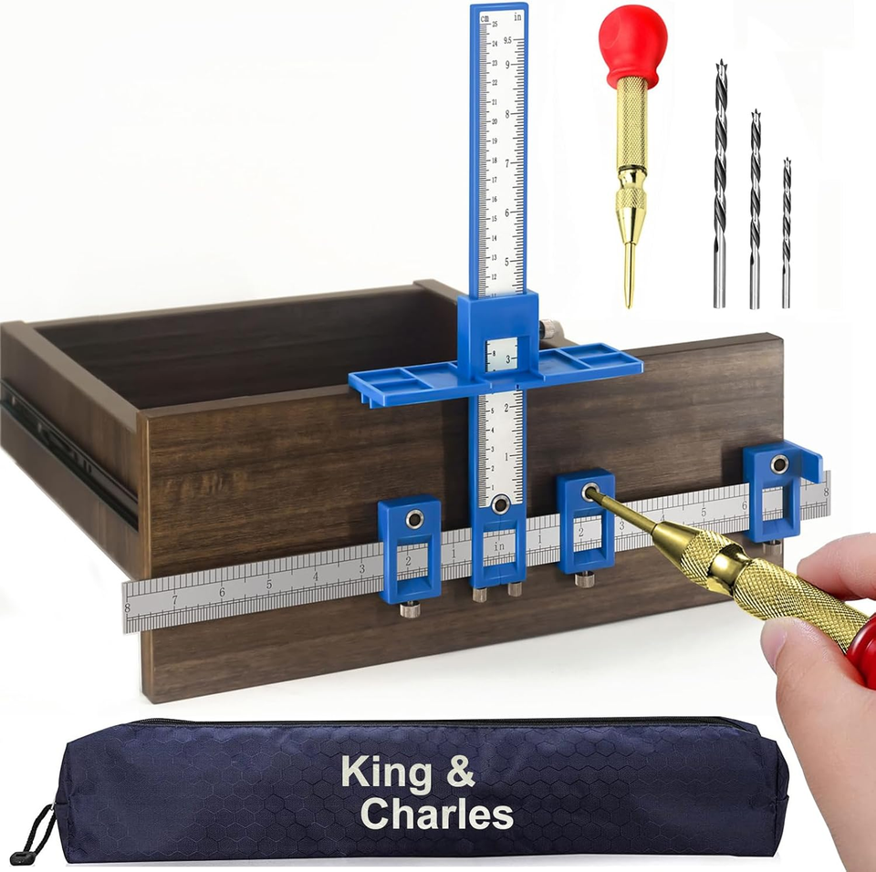 Cabinet Hardware Jig, Cabinet Handle Jig + Automatic Hole Punch + Point ...