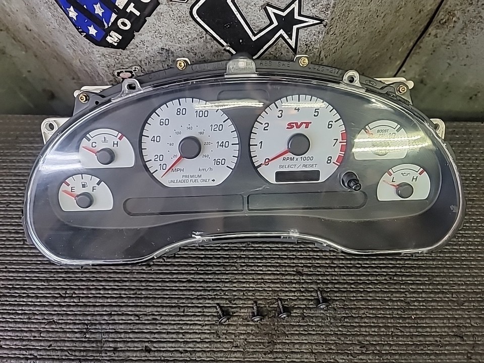 2003-2004 Ford Mustang 4.6L Cobra SVT Instrument Cluster Gauges | eBay