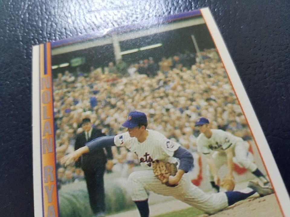 Nolan Ryan Texas Rangers WRONG BACK ERROR 1991 Pacific Trading #2 ...