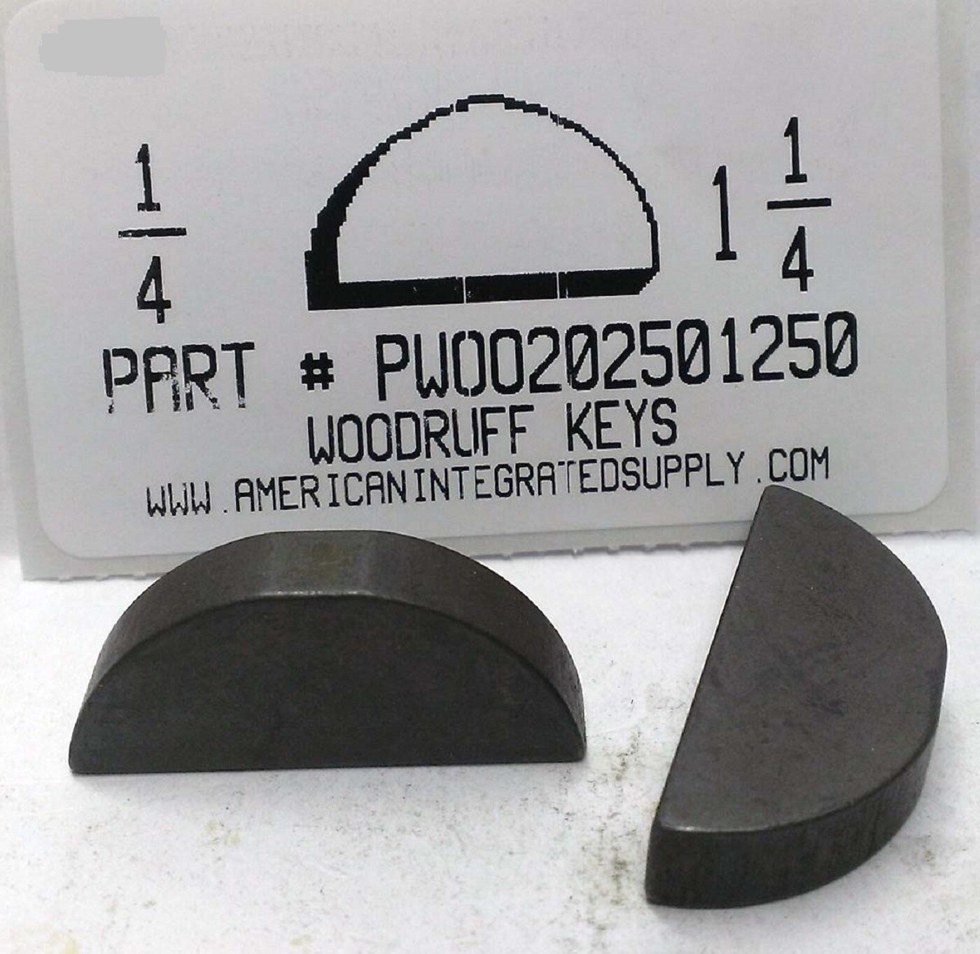 #21 1/4X1-1/4 WOODRUFF KEYS STEEL PLAIN (5) | eBay