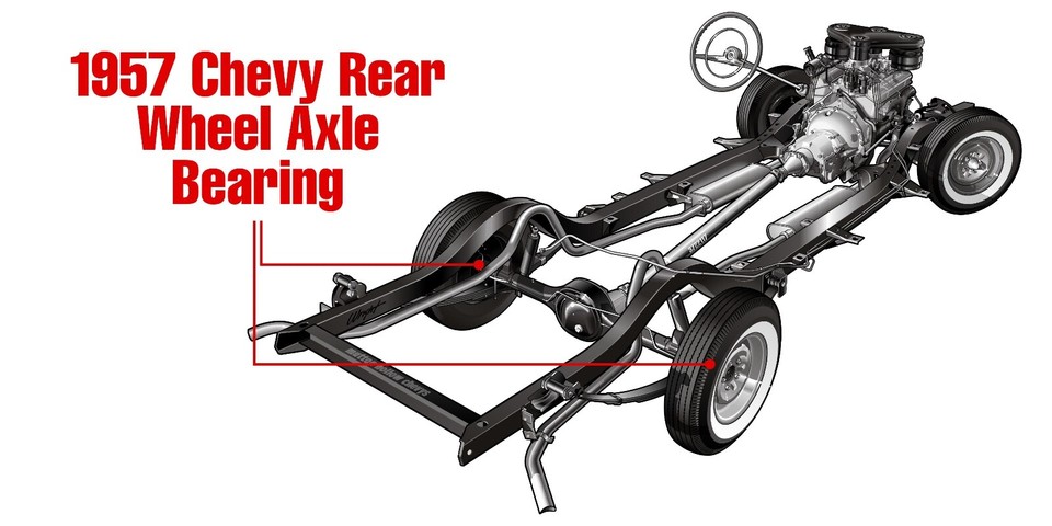 57 Chevy Rear Wheel Axle Bearing 1957 Chevrolet New | eBay