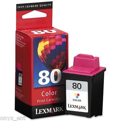 GENUINE Lexmark 80 Colour Ink Cartridge 12A1980 for Lexmark 3200 5000 ...