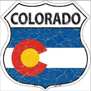 Colorado State Flag Highway Shield Metal Sign HS-114 | eBay
