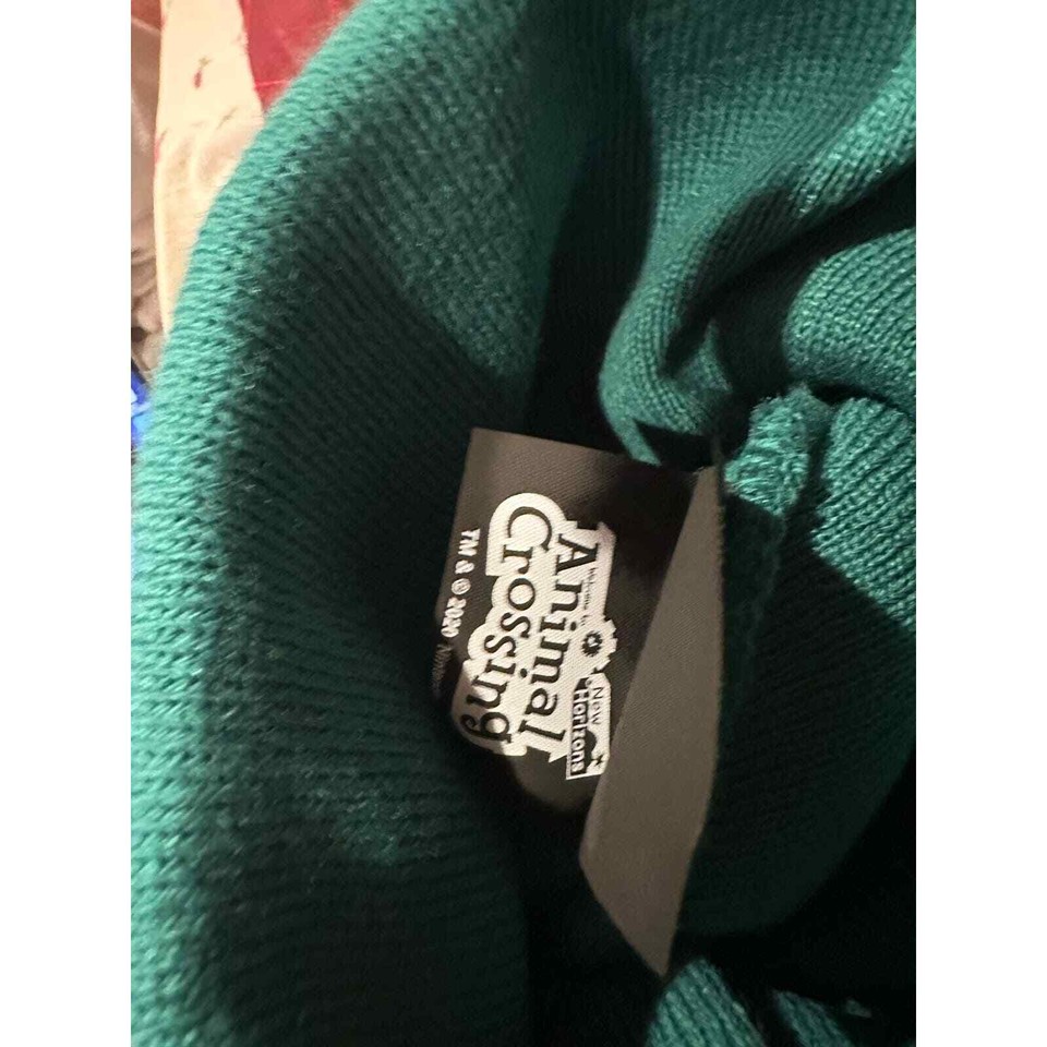 NINTENDO ANIMAL CROSSING NEW HORIZONS GREEN LEAF CUTE BEANIE HAT NWOT ...