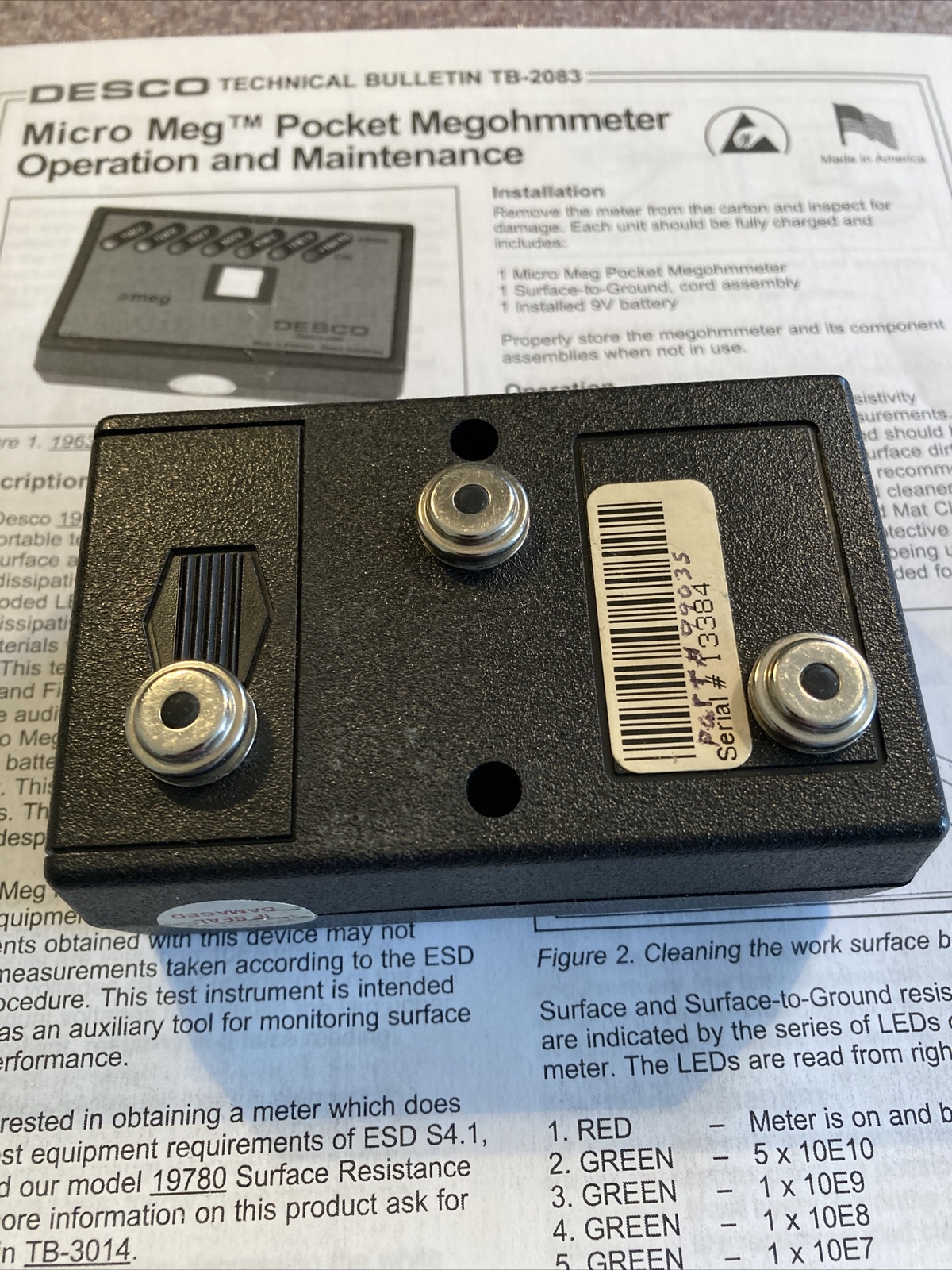 CHARLESWATER 19635 Umeg Pocket Megohmmeter for sale online | eBay