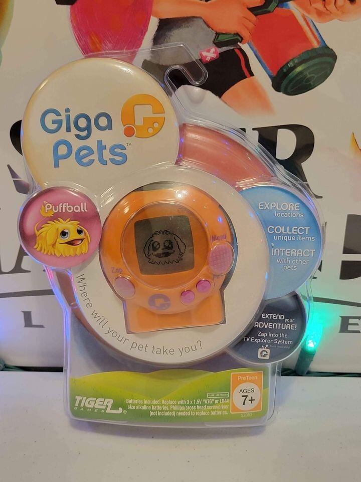 Giga+Pets+Puffball+Tiger+Games+Hasbro+Handheld+2006 for sale online | eBay