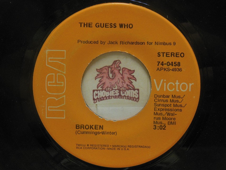 The Guess Who – Albert Flasher / Broken, 45 RPM VG+ (21D) | eBay