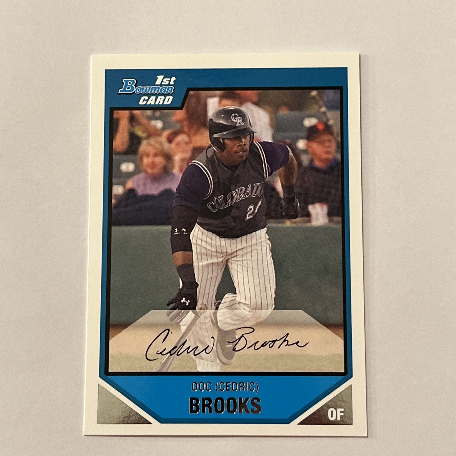 2007 Bowman Prospects Baseball #BP62 Doc Cedric Brooks Colorado Rockies ...