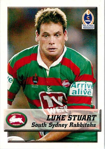 2002 SOUTH SYDNEY RABBITOHS NRL Card LUKE STUART Daily Telegraph | eBay ...