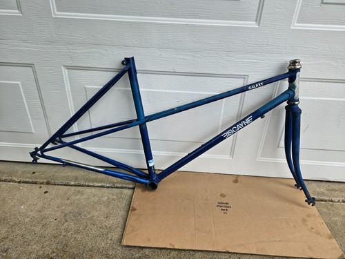 Vintage 80s Biscayne Galaxy Mixte Road Bike Frame 49cm Blue 4130 ...