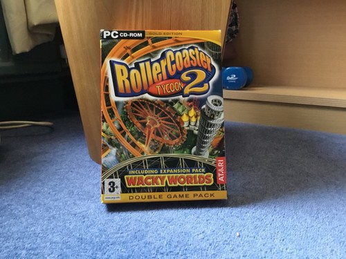 PC CD-ROM RollerCoaster Tycoon 2 Gold Edition with Wacky Worlds ...