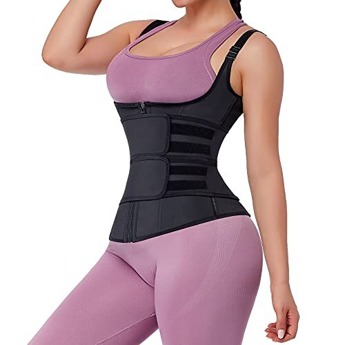 Wonder-Beauty Latex Waist Trainer for Women Waist Training Vest Black ...