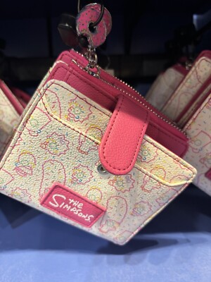 Universal Studios The Simpsons Homer Marge Donut Pink Wallet | eBay
