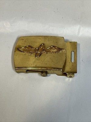 USN Aviation Brass Belt Buckle US Navy Military Pants Domar Dress ...