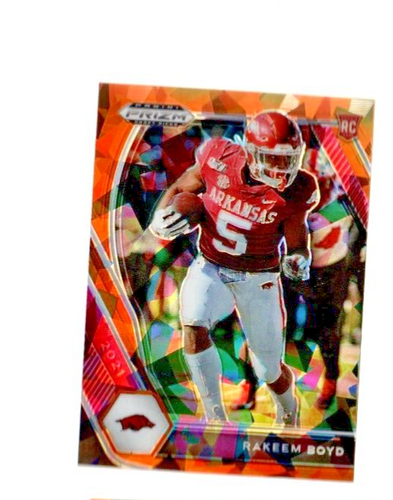 2021 Panini Prizm Draft Picks Orange Cracked Ice ROOKIE RAKEEM BOYD | eBay