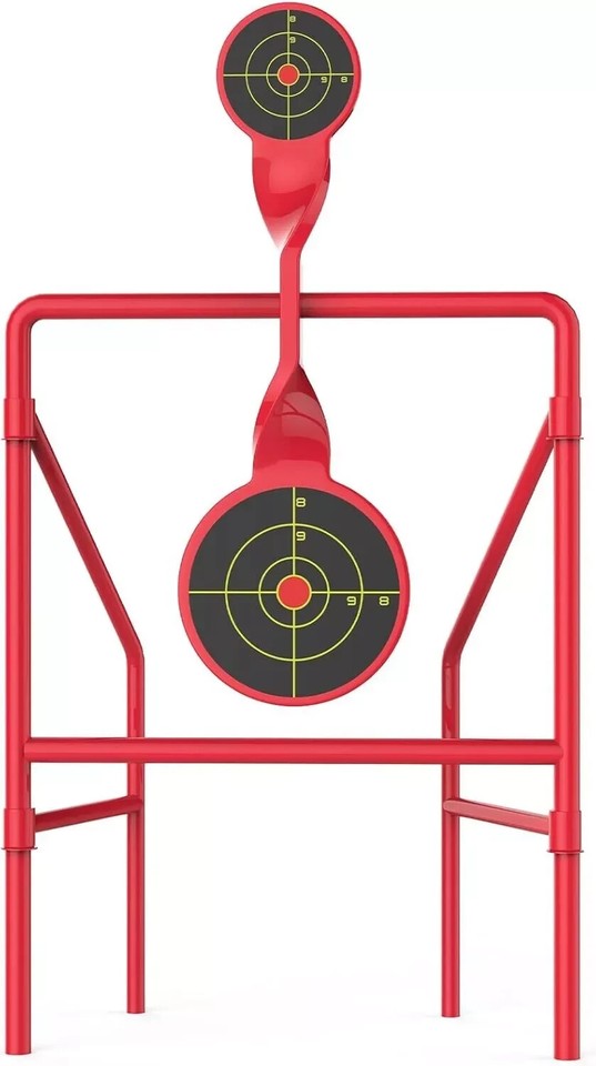 Metal Double Blast Spinner Shooting Target- Ideal for 9mm to 30 Soft ...