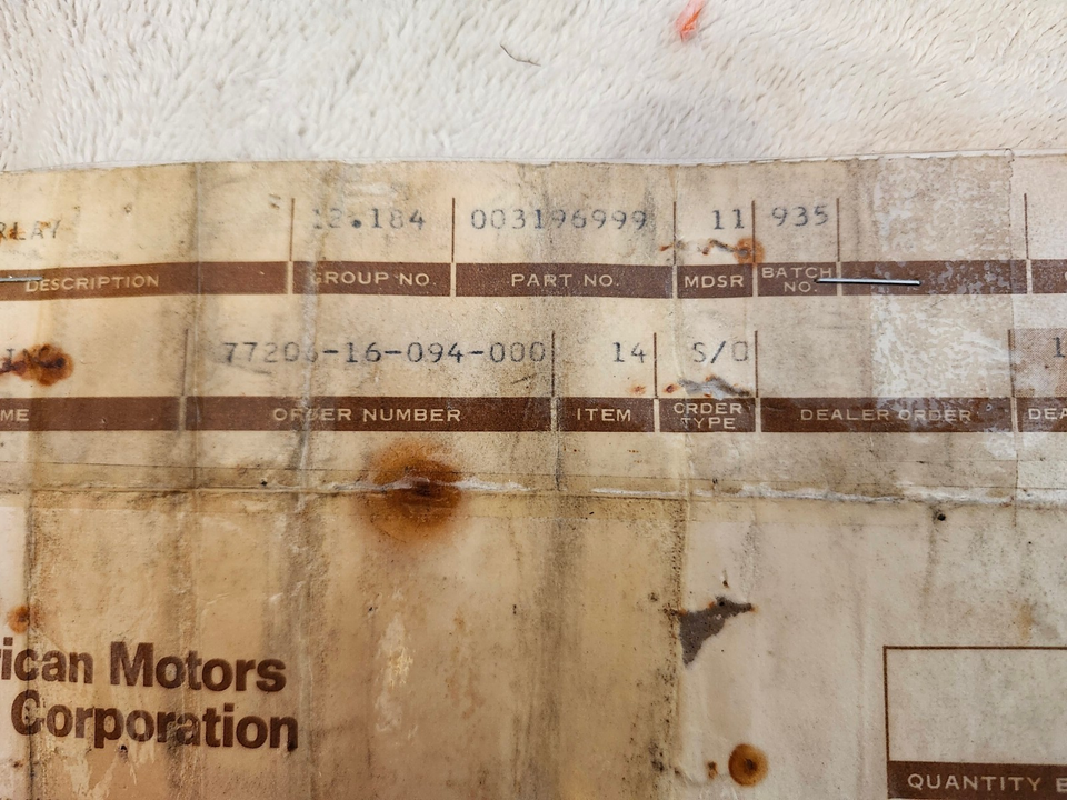 AMC NOS 3196999 FRONT OR REAR BUMPER GUARD CUSHION | eBay