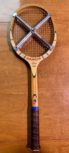 Vintage Garcia Cragin Pro 360 Tennis Racket with Zephyr Press | eBay