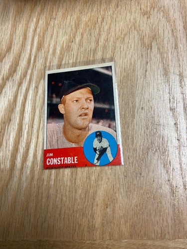 1963 Topps Baseball Jim Constable Milwaukee Braves Card #411 | eBay
