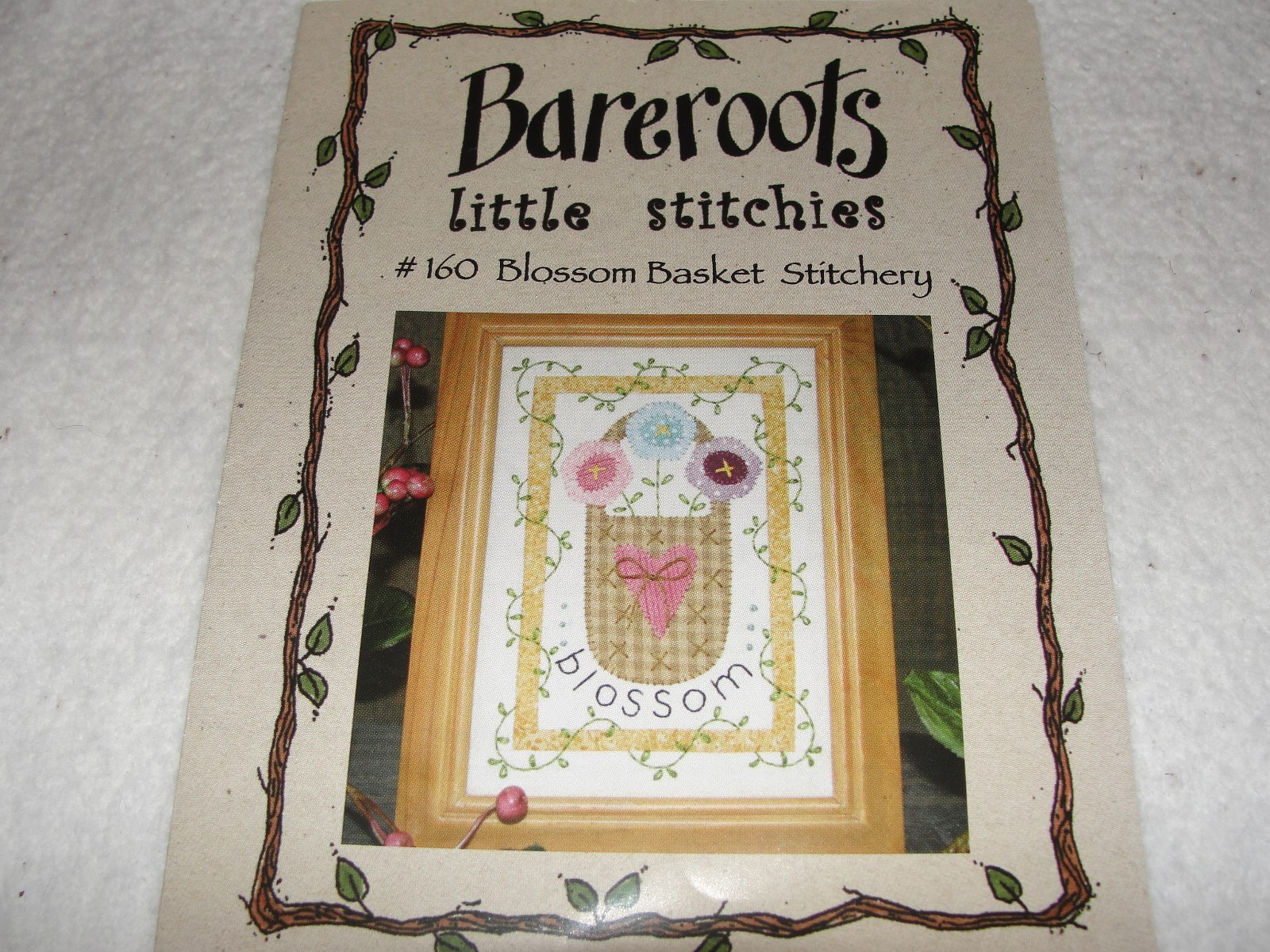 BLOSSOM BASKET STITCHERY Bareroots Little Stitchies Pattern | eBay