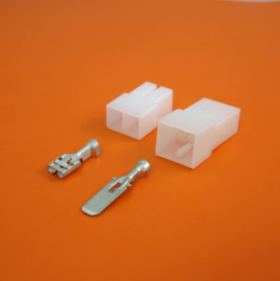 2 Way Pin Electrical Wiring Multi-Connector 6.3mm Terminals ...