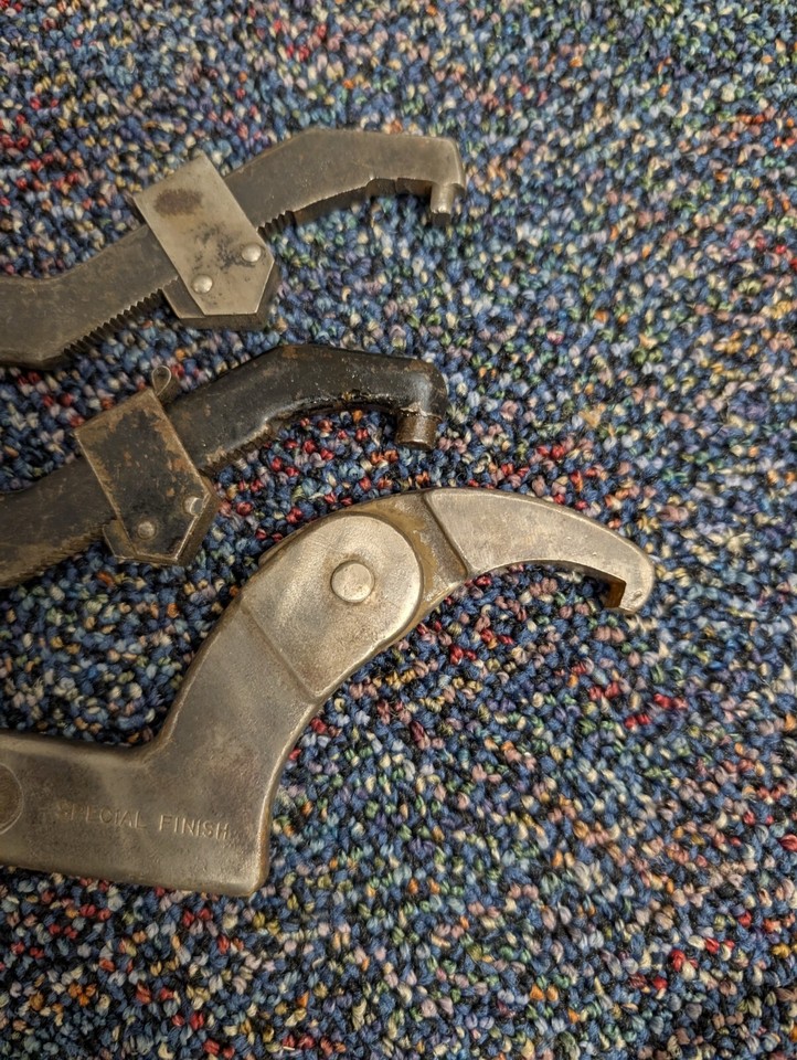20s 30s BILLINGS AND SPENCER ADJUSTABLE HOOK SPANNER WRENCH TOOL LOT | eBay