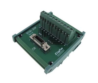 CN20 Pin SCSI Female Signals Breakout Board Module Din Rail servo drive ...