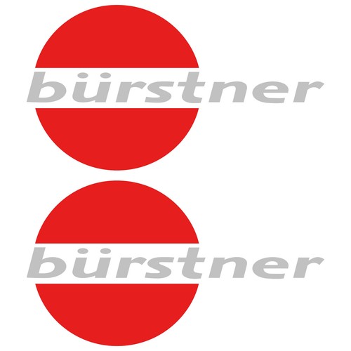 2 x bürstner 45cm x 25cm aufkleber sticker wohnmobil camper wohnwagen ...