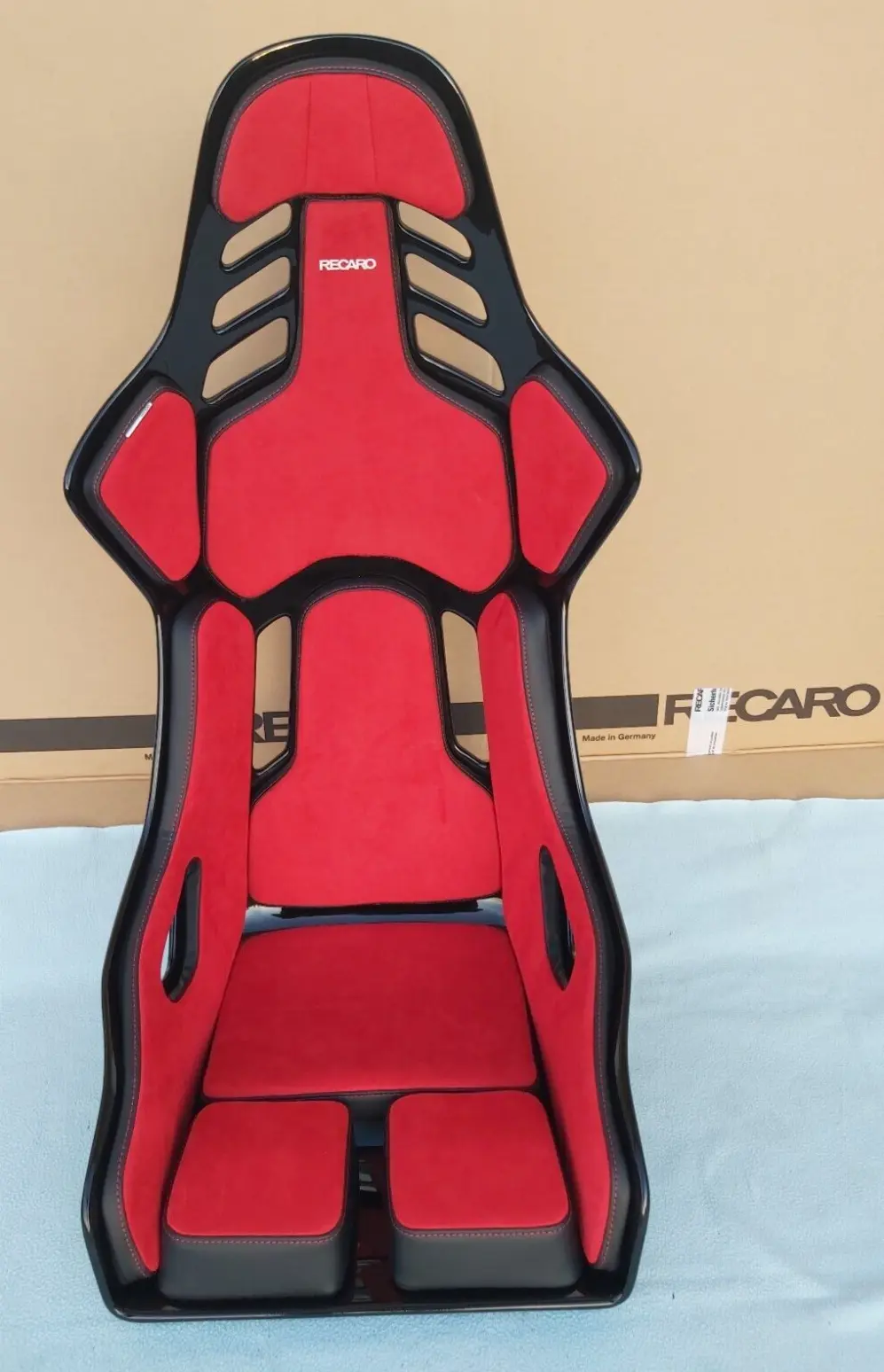 RECARO Podium GF Seat Right L Pad Kit Alcantara Red/Leather Black ...