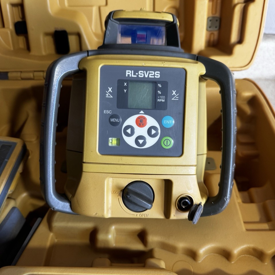 Topcon RL-SV2S Dual Slope Laser With LS-70c Receiver No Charger No ...