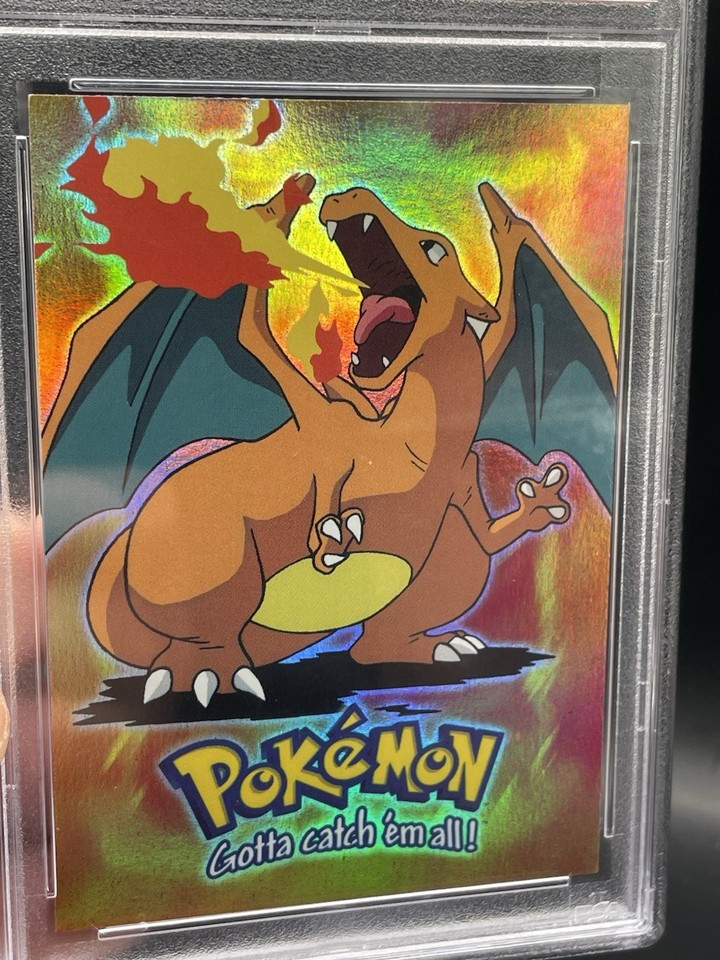 1999 Topps Pokemon Charizard #E6 Movie Edition Rainbow Foil Card PSA 9 ...