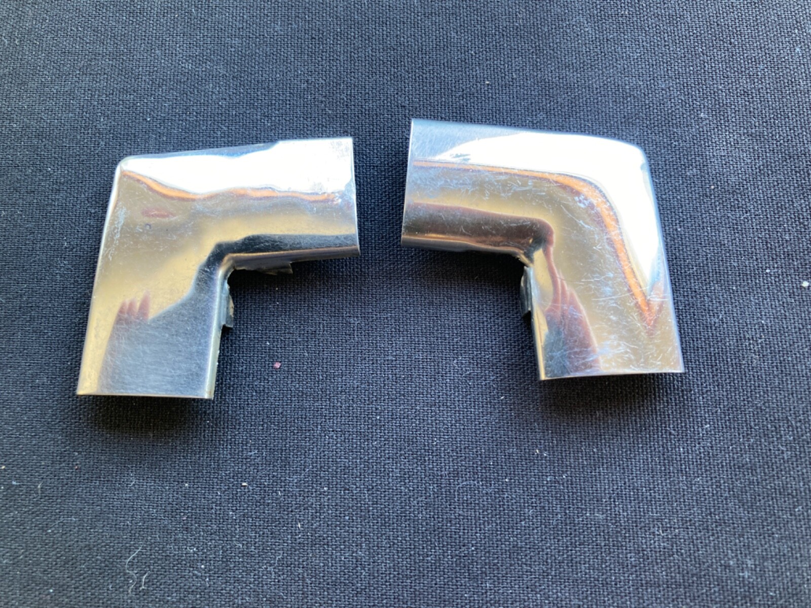 Chevy 55 56 1955 1956 Chevrolet Back Window Stainless Trim Corner Ends ...